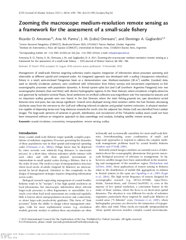 (PDF) Zooming the macroscope: medium-resolution remote sensing as a framework for the assessment ...
