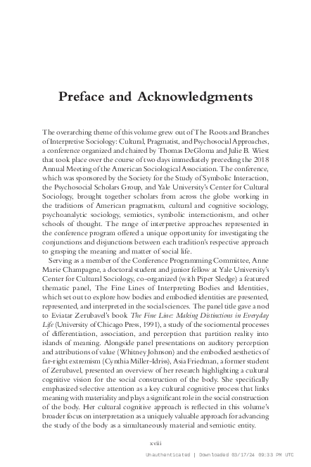 Pdf Preface And Acknowledgments