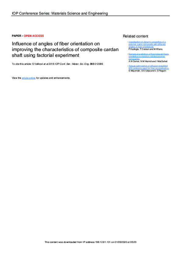 (PDF) Influence of angles of fiber orientation on improving the ...