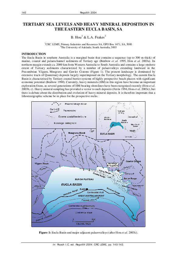 (PDF) Evolution of beach placer shorelines and heavy-mineral deposition ...