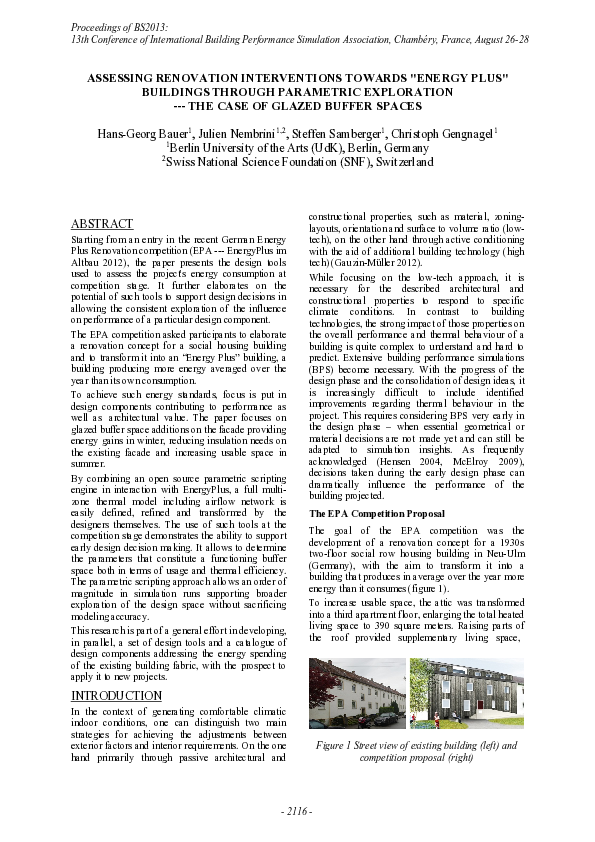 (PDF) Assessing Renovation Interventions Towards “energy Plus ...
