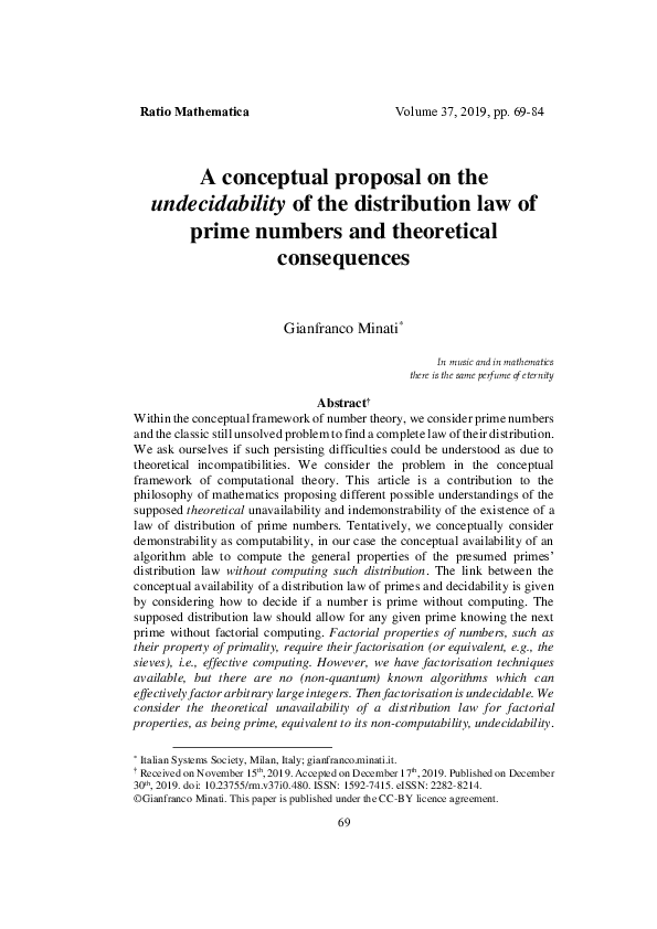 (PDF) A conceptual proposal on the undecidability of the distribution ...