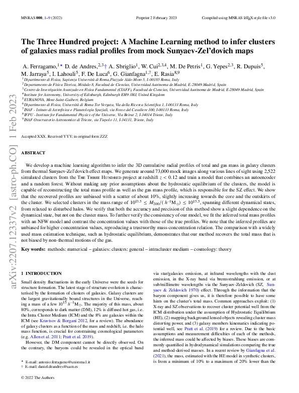 (PDF) the three hundred project: a machine learning method to infer ...