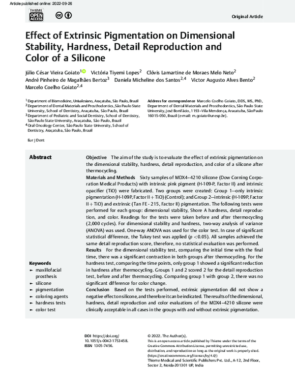 (PDF) Effect of Extrinsic Pigmentation on Dimensional Stability ...