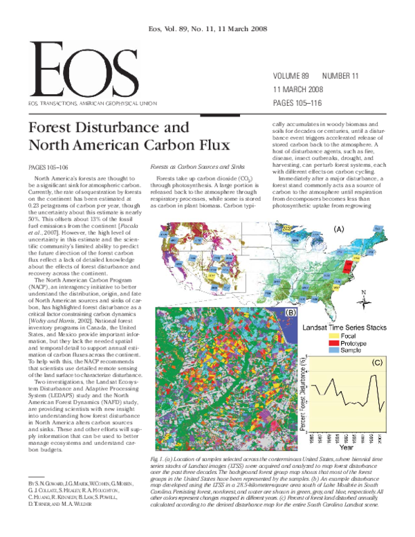 (PDF) Forest Disturbance and North American Carbon Flux | Samuel Goward ...