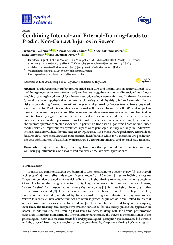 (PDF) Combining Internal- and External-Training-Load Measures in ...