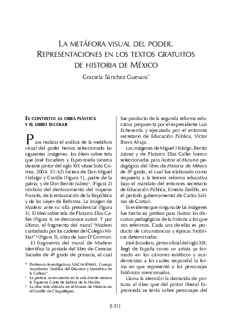 (PDF) La metáfora visual del poder : representaciones en los textos ...