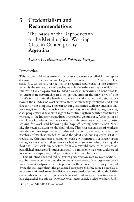 (PDF) Credentialism and Recommendations | Laura Perelman - Academia.edu