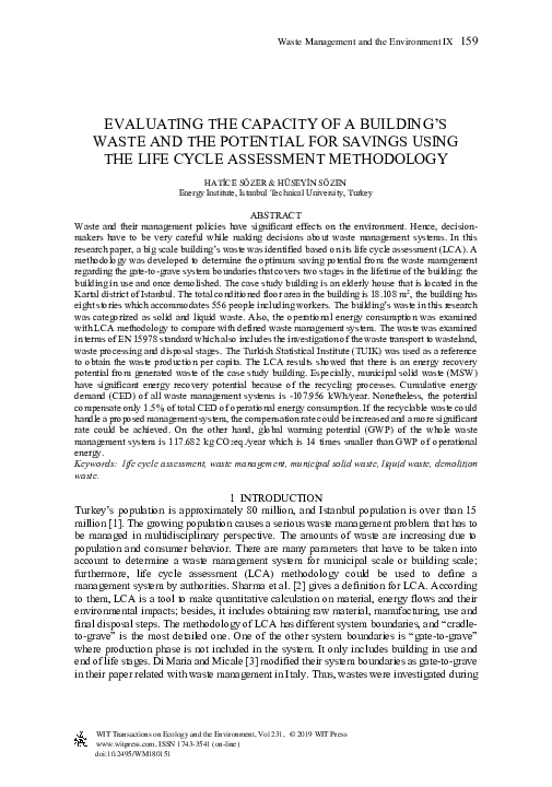 (PDF) Impact of building's lifespan on the life cycle assessment