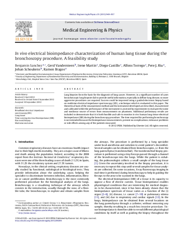 (PDF) In vivo electrical bioimpedance characterization of human lung tissue during the ...