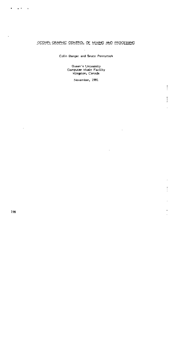 (PDF) Gcomp: Graphic Control of Mixing and Processing