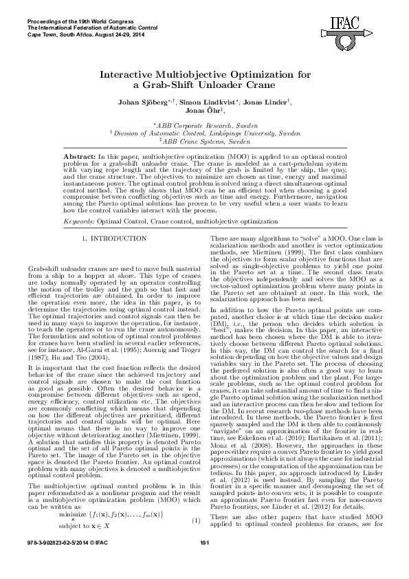 (PDF) Interactive multiobjective optimization for the hot rolling ...