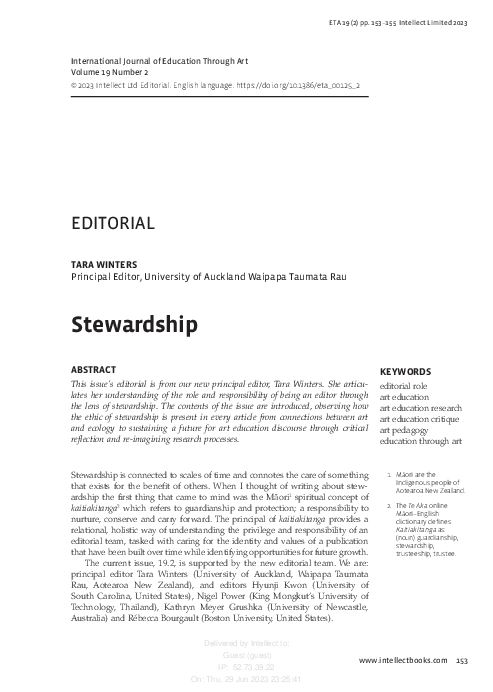 (PDF) Stewardship