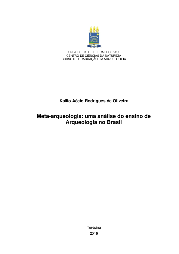 Pdf Universidade Federal Do PiauÍ Centro De CiÊncias Da Natureza