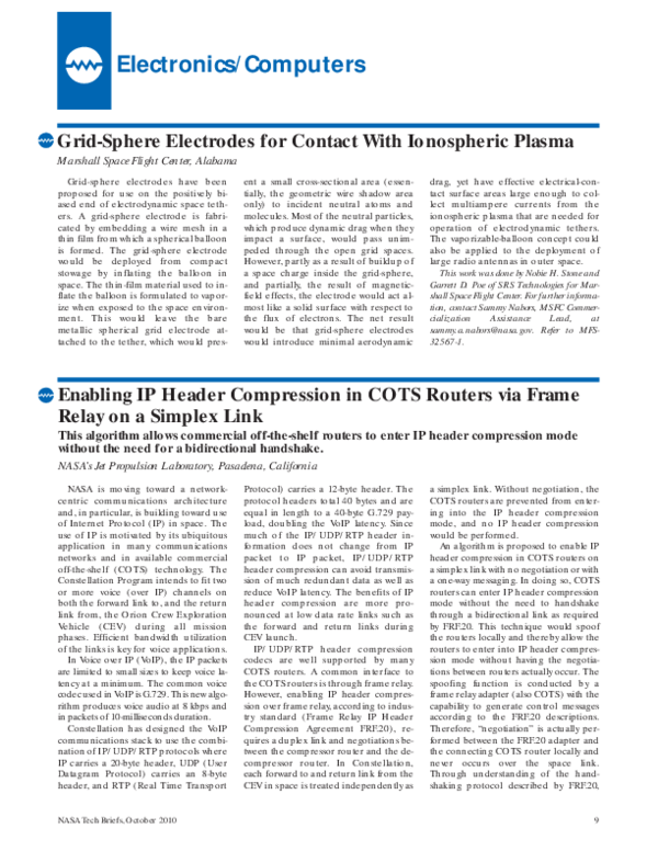 (PDF) Enabling IP Header Compression in COTS Routers via Frame Relay on ...