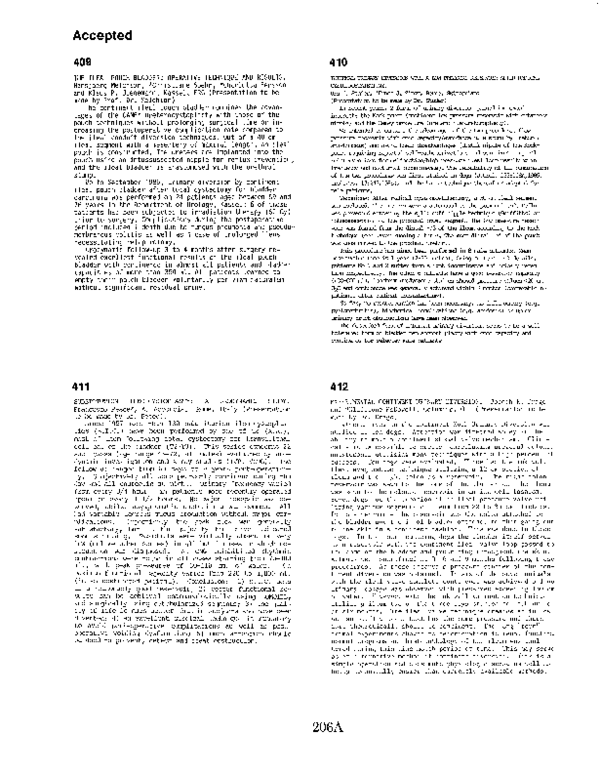 (PDF) Experimental Continent Urinary Diversion
