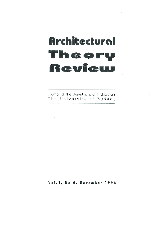 (PDF) THE TASK OF ARCHITECTURAL THINKING