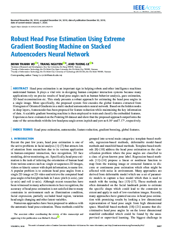 (PDF) Robust Head Pose Estimation Using Extreme Gradient Boosting Machine on Stacked ...