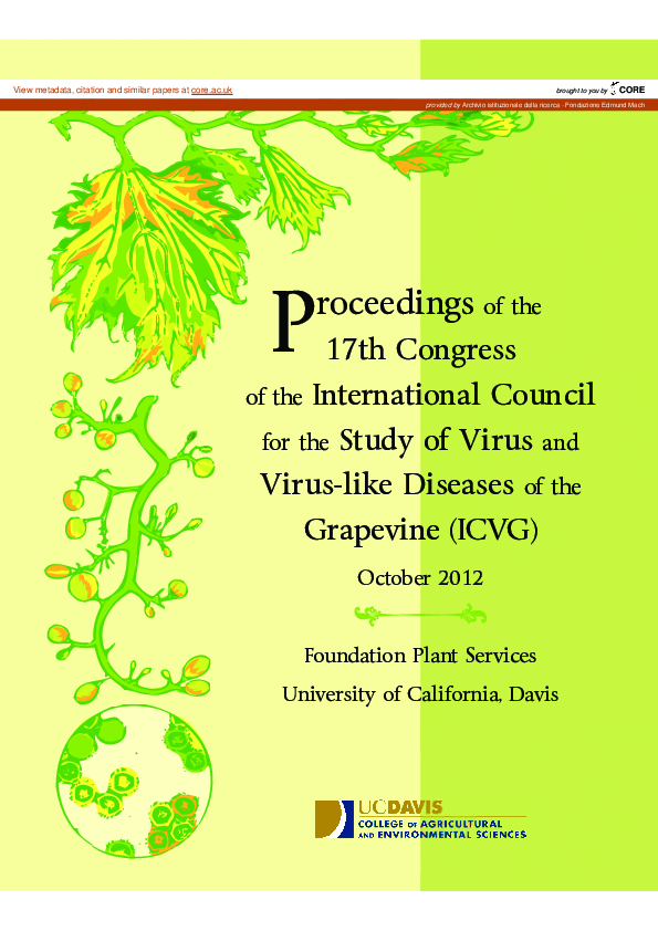(PDF) Harmonization and validation of diagnostic protocols for the detection of grapevine ...