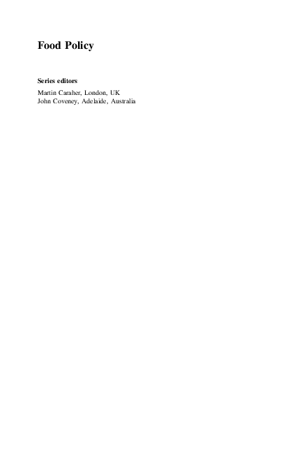 (PDF) Food Poverty and Insecurity: International Food Inequalities