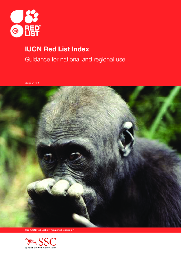 (PDF) IUCN Red List index: guidance for national and regional use ...