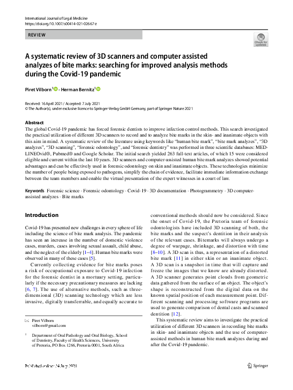 (PDF) A systematic review of 3D scanners and computer assisted analyzes ...