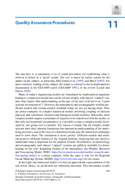 (PDF) Quality Assurance Procedures