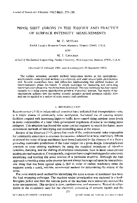 Pdf Phase Shift Errors In The Theory And Practice Of Surface Intensity Measurements 