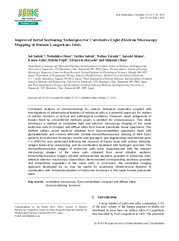 (PDF) Improved Serial Sectioning Techniques for Correlative Light ...