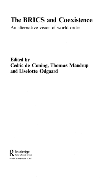 (PDF) The BRICS and Coexistence