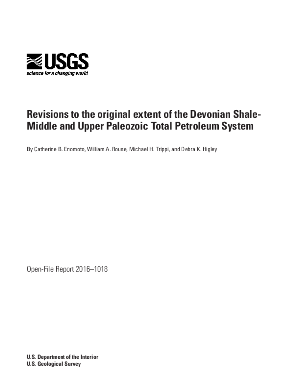 (PDF) Revisions to the original extent of the Devonian Shale-Middle and ...