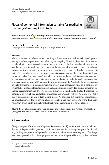 (PDF) Pieces of contextual information suitable for predicting co ...