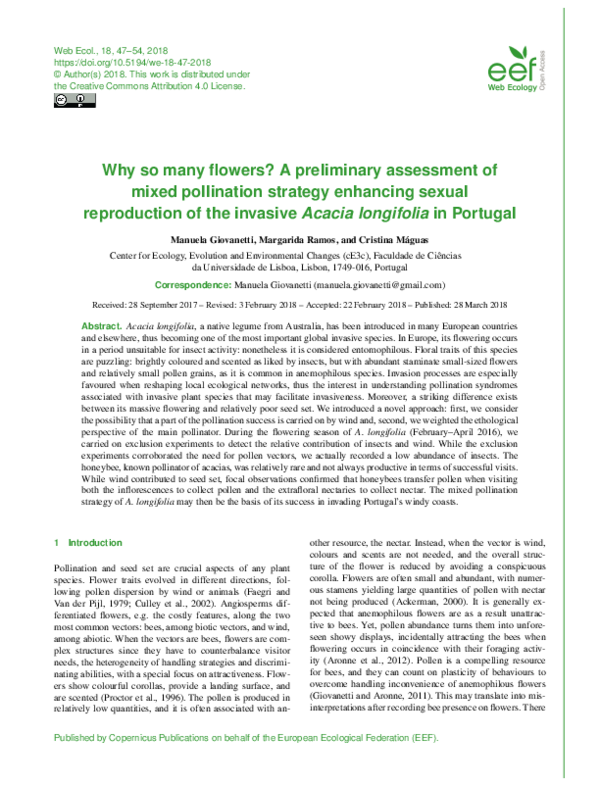 (PDF) Why so many flowers? A preliminary assessment of mixed ...