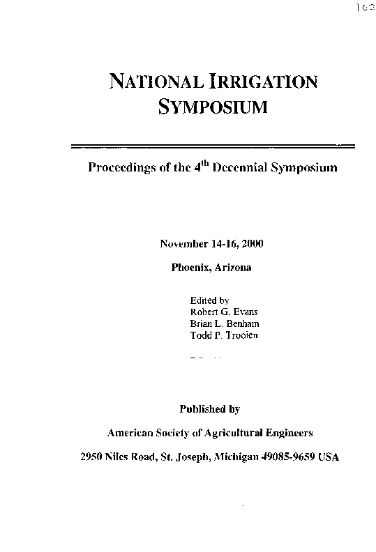 (PDF) Irrigating with polyacrylamide (PAM)-Nine years and a million ...