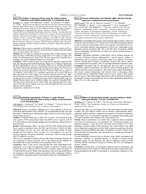 (PDF) HAES Assessment of Physical Activity in CF Patients