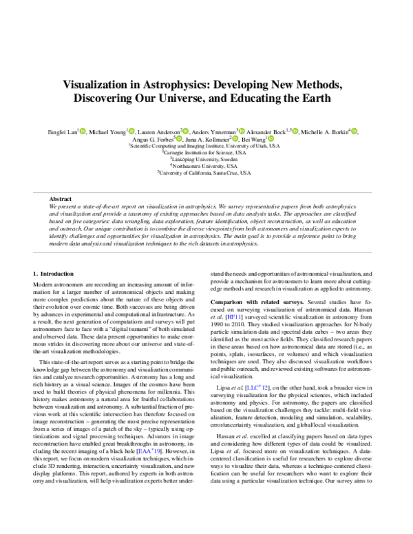 (PDF) Visualization in Astrophysics