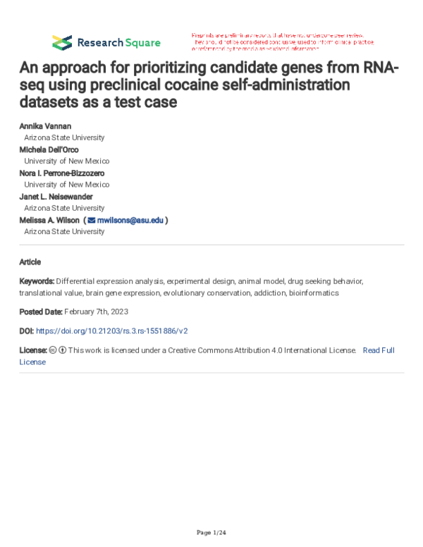 (PDF) An approach for prioritizing candidate genes from RNA-seq using ...