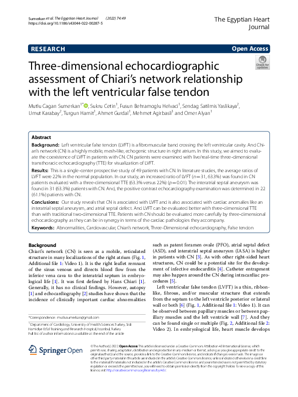 (PDF) Three-dimensional echocardiographic assessment of Chiari’s ...