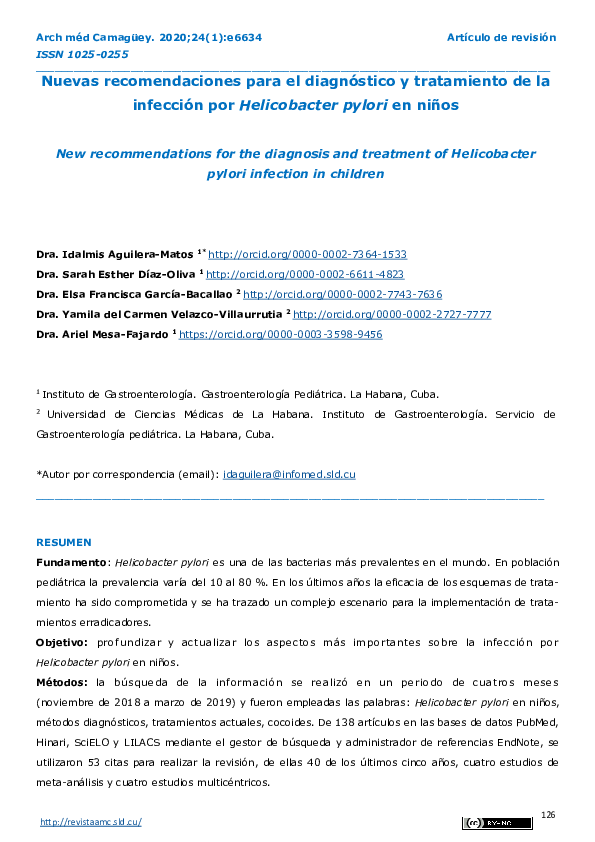 (PDF) New recommendations for the diagnosis and treatment of ...