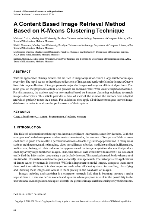 (PDF) A Content Based Image Retrieval Method Based on K-Means Clustering Technique | MOHAMMED ...