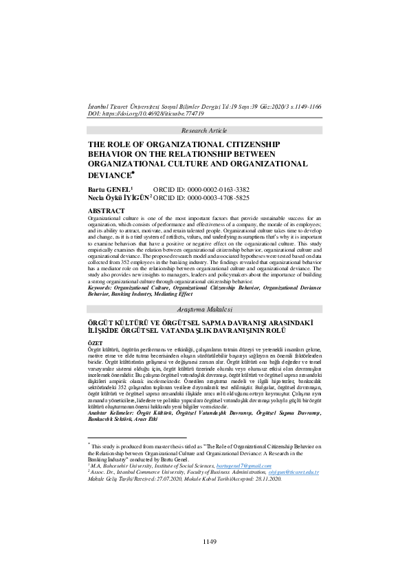 (PDF) The Role of Organizational Citizenship Behavior on the ...