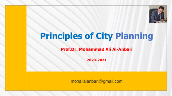 (PDF) Principles of City Planning
