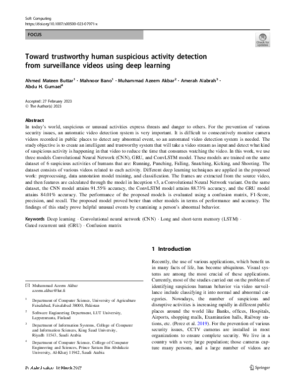(PDF) Toward trustworthy human suspicious activity detection from ...