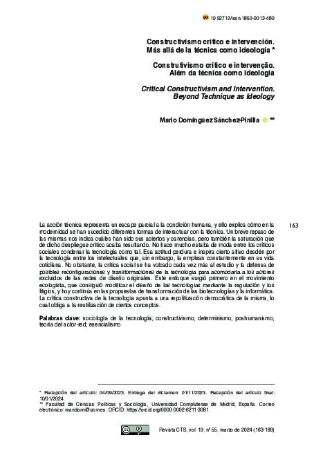 (PDF) Constructivismo critico e intervencion