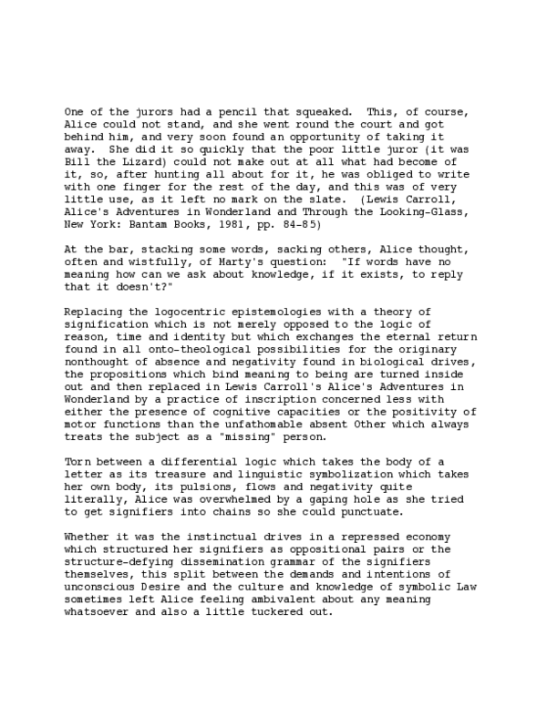 (PDF) Writing at the bar she said