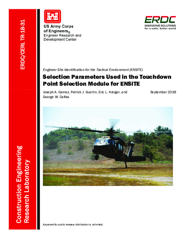 (PDF) Selection parameters used in the Touchdown Point selection module for ENSITE