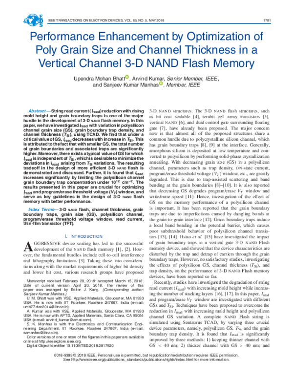 (PDF) Performance Enhancement by Optimization of Poly Grain Size and Channel Thickness in a ...