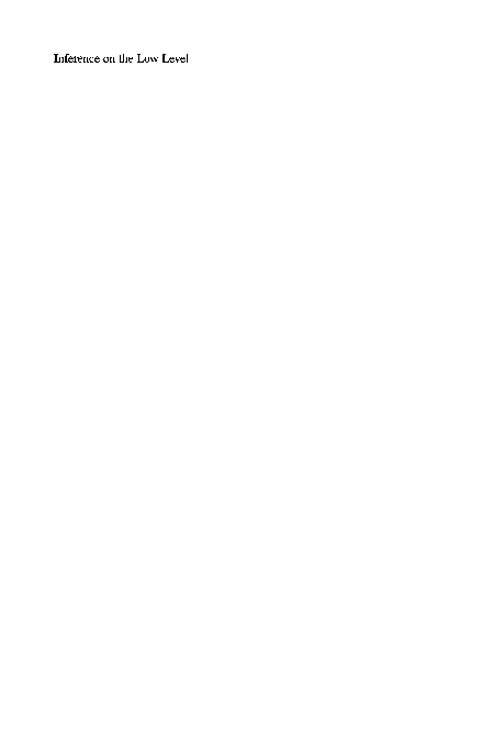 (PDF) Inference on the Low Level