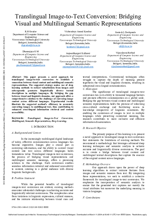 (PDF) Translingual Image-to-Text Conversion: Bridging Visual and ...