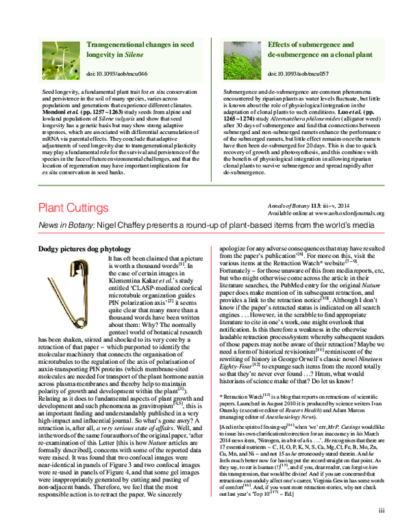 (PDF) Plant Cuttings